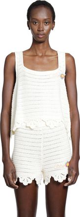 Chlo&eacute; Crochet Knit Cropped Top
