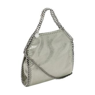 Stella McCartney Femme, Sacs, Gris, Taille: ONE Size Falabella Mini Metallic Tote Bag