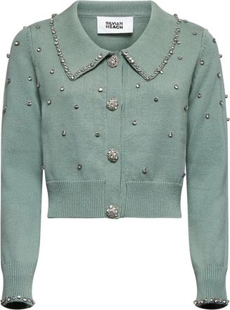 Silvian Heach Damen, Strickwaren, Grün, LGröße