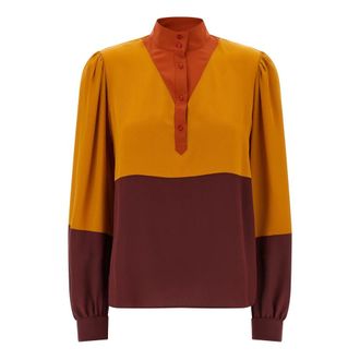 Saint Laurent Damen, Blusen & Hemden, Mehrfarbig, XSGr&ouml;&szlig;e