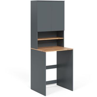 Vicco Armoire machine &agrave; laver Viktor - Anthracite/ch&ecirc;ne dor&eacute; - Dimensions 68x88.2cm - 2 pi&egrave;ces avec &eacute;tag&egrave;re - Panneaux de particules 16mm