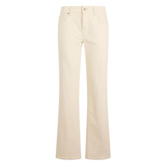 7 For All Mankind Femme, Jeans, Beige, Taille: W32 Jean droit taille haute