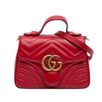 Gucci Pre-owned Quilted Satchel - - Pre-owned - Damen - Rot - ONE SIZE