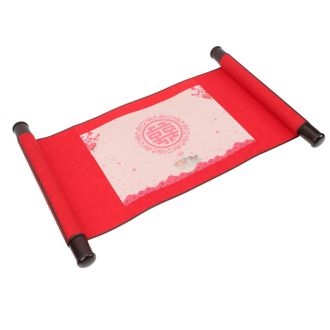 NUOBESTY Leere Schriftrolle Ehevertrag Rolle mit Tasche Hochzeitsrolle zum Schreiben von Eheversprechen Chinesisches Rollpapier f&uuml;r Hochzeitsbedarf