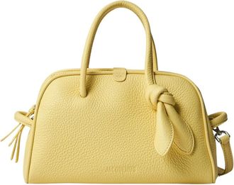 Jacquemus Femme, Sacs, Jaune, Taille: ONE Size Sac &agrave; main en cuir grain&eacute;