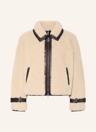 Marc Cain Kunstfell-Jacke weiss