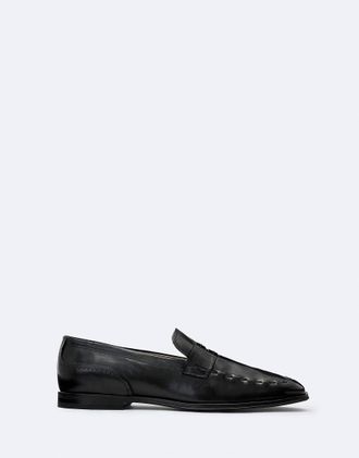 AllSaints Jules mocassin &agrave; surpiq&ucirc;res noir