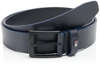 Tommy Hilfiger Homme Ceinture Adan 3,5 cm Cuir, Bleu (Space Blue), 95 cm