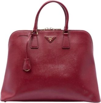 Prada Sac &agrave; main Promenade Pre-owned - Femme - Pre-owned - Rouge - Taille: ONE Size
