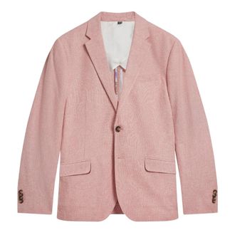 Ted Baker Kenleyj Stretch-blazer Aus Rosa Leinen