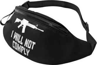 Generic Je NOb&eacute;irai Pas Sac De Voyage Polyvalent Sac &Agrave; Bandouli&egrave;re L&eacute;ger Fanny Pack Pour Shopping Jogging Ext&eacute;rieur 14X35Cm