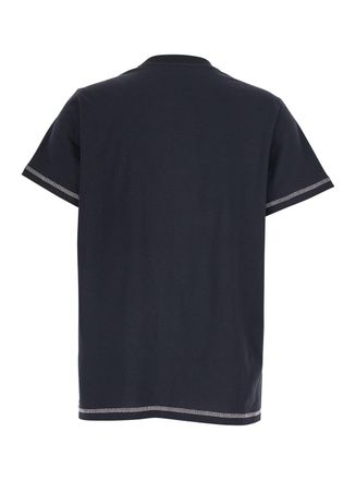 Ganni Womens T-Shirt Basic Cotton Jersey Raspberry Print Black T-Shirts & Jerseys