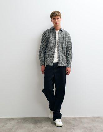 Wrangler chemise &agrave; poche &agrave; carreaux noirs