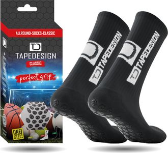 Tapedesign Unisex Allround Classic Socken, Darkgrey, Einheitsgr&ouml;&szlig;e EU