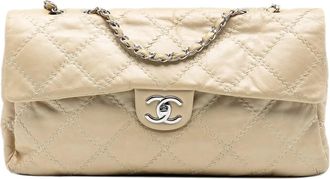 Chanel Hobo Bags - Quilted Lambskin Ultimate Stitch Flap - Gr. unisize - in Braun - f&uuml;r Damen