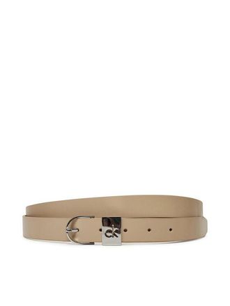 Calvin Klein Dameng&uuml;rtel Ck Loop Rnd Buckle 2.5_Smooth K60K612936 Beige