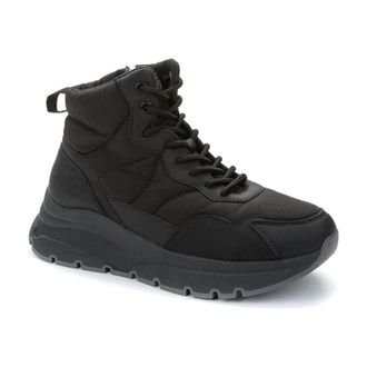 Crosby Schwarze Warme Stiefeletten f&uuml;r Frauen - - Shoes - Damen - Schwarzk - 37 EU