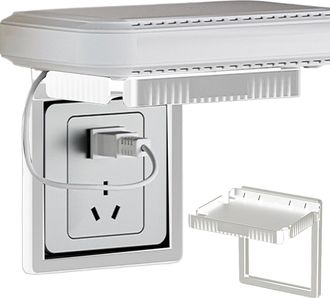 Generic Wandregal - Wandausgangsregal, selbstklebendes Ausgaberegal | Steckdosenorganisator f&uuml;r Kabelmanagement, vertikale dekorative Wandhalterung, Heimverl&auml;