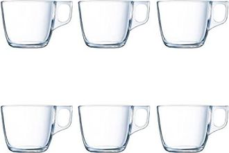 Luminarc Kaffeebecher für die Mikrowelle, Glas, 6 Stück 22cl