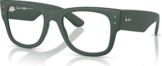Ray-Ban Mega Wayfarer Optics Liteforce Sandgrün Fassung Klar Glas Polarisiert 52-21