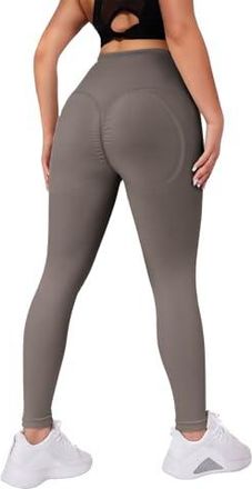 Generic Legging de sport taille haute pour femme - Legging de levage de fesses pour femme - Legging sans couture pour le yoga - Contr&ocirc;le du ventre - Legging d