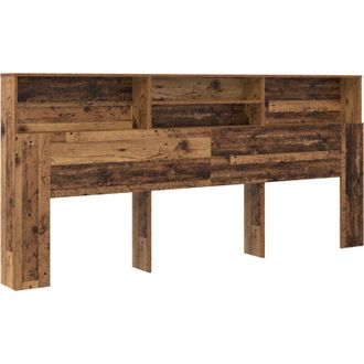 vidaXL Kopfteil Schrank Altholz 220 x 19 x 101.5 cm Holzwerkstoff vidaXL