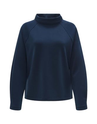 OPUS Damen Sweatshirt | Sweaer GUDIE Regular aus weichem Modal Mix Coal Blue, 36