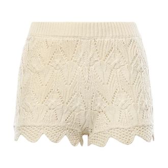 For Love & Lemons Femme, Shorts, Beige, Taille: 36 FR Short Shorts