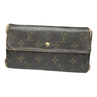 Louis Vuitton Portefeuille Vintage en Cuir Pre-owned - Femme - Pre-owned - Brun - Taille: ONE Size