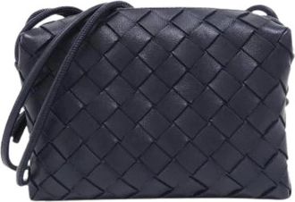 Bottega Veneta Sac bandouli&egrave;re en cuir doccasion - Femme - Pre-owned - Bleu - Taille: ONE Size
