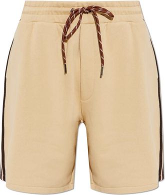 Moncler Homme, Shorts, Beige, Taille: XL Shorts &agrave; Patch Logo