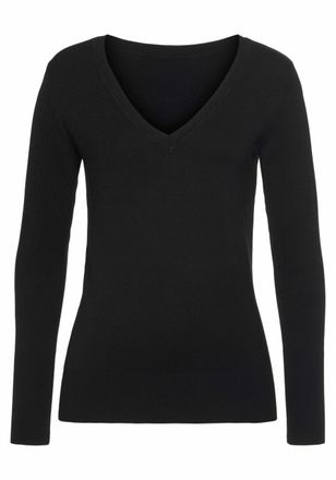 Vivance Damen V-Ausschnitt-Pullover