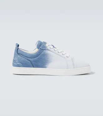 Christian Louboutin Baskets Fun Louis Junior en jean
