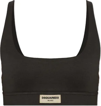 Dsquared2 Femme, Sous-v&ecirc;tements, Gris, Taille: 40 FR Logo Bra
