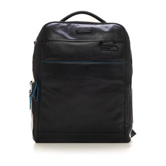 Piquadro Leather rucksack - - Bags - Herren - Schwarzk - ONE SIZE