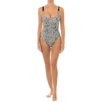 Michael Kors Logo Ring U-Neck Badeanzug - - Swimwear - Damen - Mehrfarbig - XS