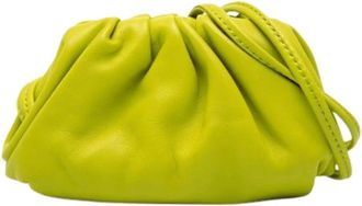 Bottega Veneta Pochette en cuir Pre-owned - Femme - Pre-owned - Vert - Taille: ONE Size