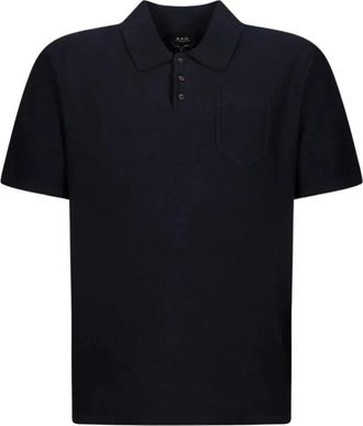 A.P.C. A.p.c., Homme, Tops, Bleu, Taille: S Eliot Polo