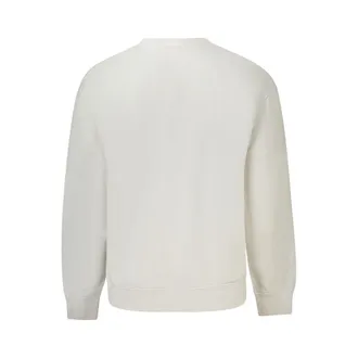 Calvin Klein Logo-Embroidered Cotton Sweatshirt - White