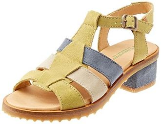 El Naturalista Femme Sabal Sandale à Talon, Multi Herbes, 41 EU