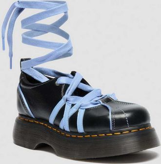 Dr. Martens Buzz Ballerina Gloss Leder Schuhe in Schwarz, Gr&ouml;&szlig;e: 36