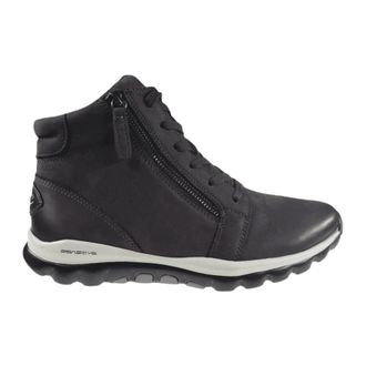 Gabor Walking Rolling Schn&uuml;r-Rei&szlig;verschluss-Stiefel - - Shoes - Damen - Grau - 37 EU