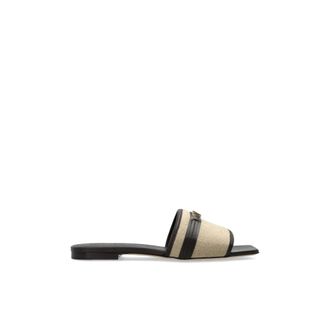 Tod's Femme, Chaussures, Beige, Taille: 38 1/2 EU Sandales T Timeless &agrave; finitions en cuir