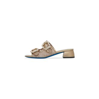Loriblu Mules mit Schmuckapplikation - - Shoes - Damen - Gelb - 37 EU