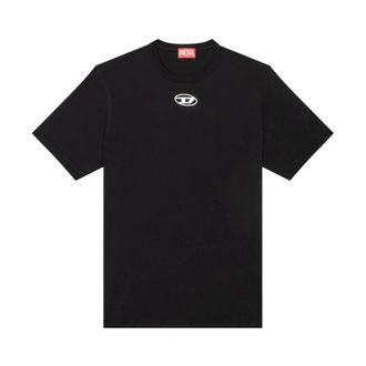 Diesel Schwarzes Baumwoll-T-Adjust-Doval-PJ T-Shirt - - Tops - Herren - Schwarzk - 2XL