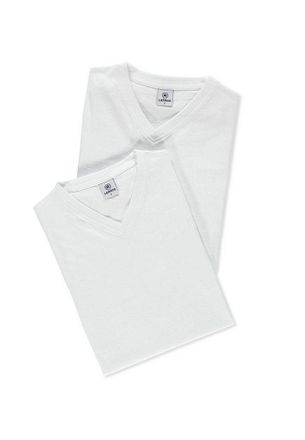 Lerros T-Shirt V-Neck Doppelpack T-Shirt in Premium Baumwollqualit&auml;t