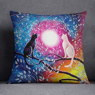 Bonamaison Le Jardin du Lin Kissenhüllen, Cotton, Mehrfarbig, 45x45