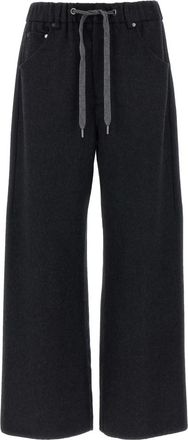 Brunello Cucinelli Damen, Hosen, Grau, MGr&ouml;&szlig;e