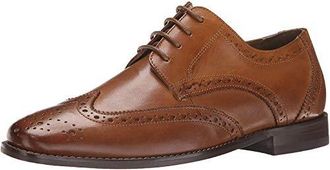 Florsheim Homme Montinaro Wingtip Chaussures Oxford à Lacets, Selle Tan Lisse, 43.5 EU