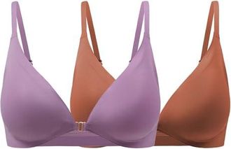Generic V&ecirc;tements Femme Confort Soutien-gorge sur toute la surface Fermeture avant Col en V profond Sans coutures Soutien-gorge r&eacute;glable sans fil, kaki, XL